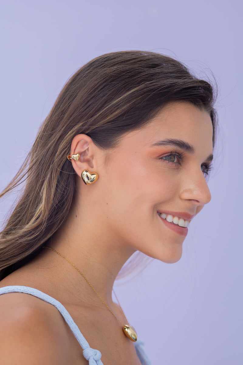 Aretes de moda dorados - Floripondia moda y diseño