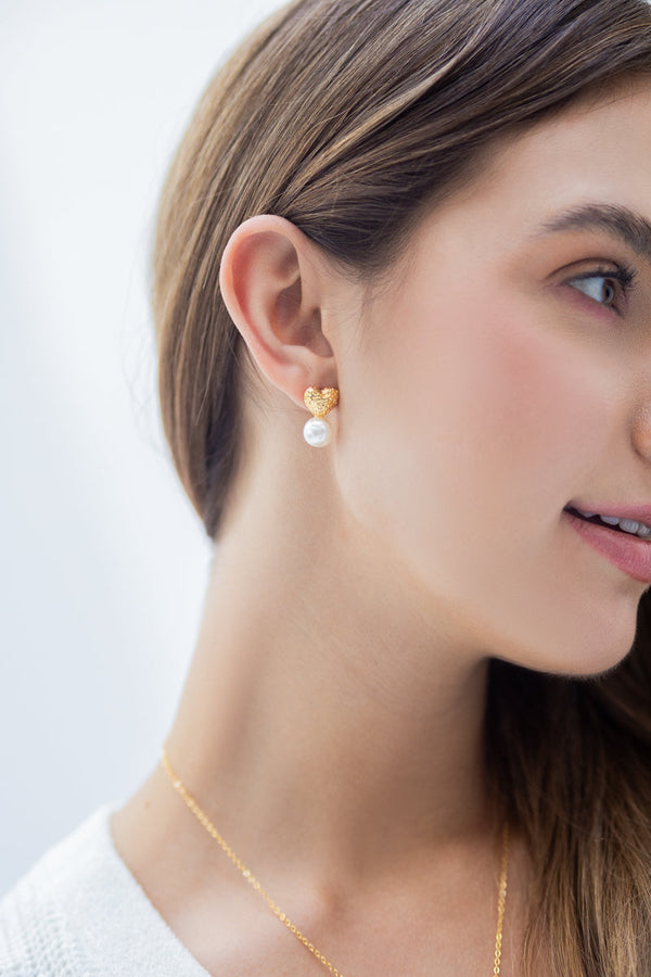 Aretes de moda dorados - Floripondia moda y diseño